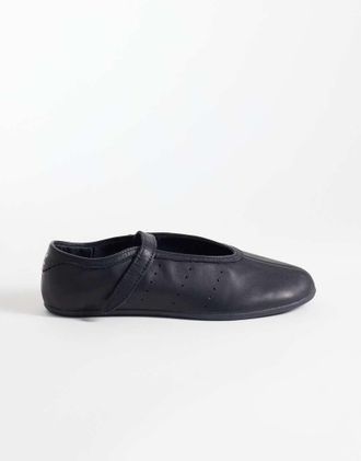 adidas Originals Stan Smith - Ballerines plates - Noir