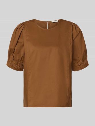 Fynch-Hatton Regular Fit Bluse mit Puff&auml;rmeln Modell SOLID