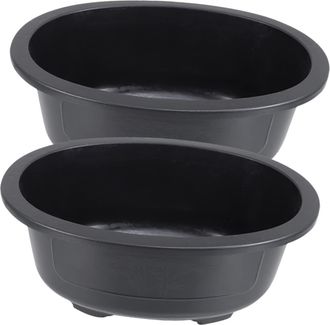 BESPORTBLE 2stücke Ovaler Bonsai Blumentopf Für Garten Und Büro Großer Blumenkübel Mit Drainagelöchern Wiederverwendbare Pflanzschale Für Innen Und Außen Dekorat