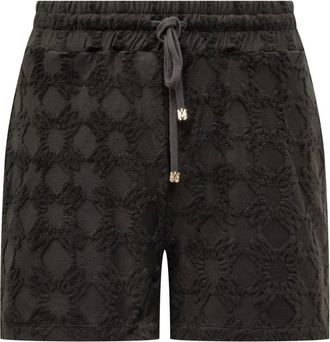 Amiri Femme, Shorts, Noir, Taille: 36 FR MA Quad Jacquard Short