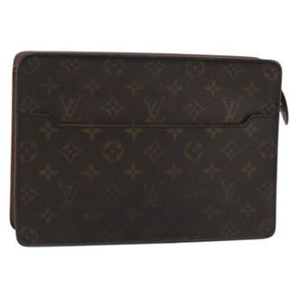 Louis Vuitton Pre-owned Pochette Homme Sac Clutch - Femme - Pre-owned - Brun - Taille: ONE Size