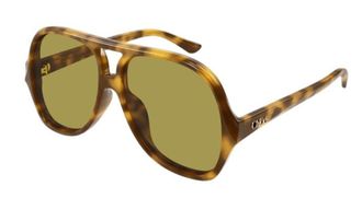 Chlo&eacute; CH0289S Recycled Acetate Aviator Sunglasses - Brown