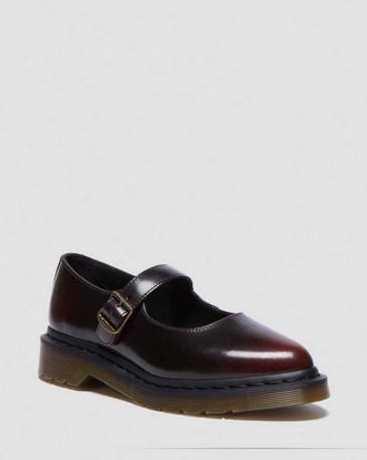 Dr. Martens Elphie Mary Jane Leder Schuhe in Rot, Gr&ouml;&szlig;e: 36