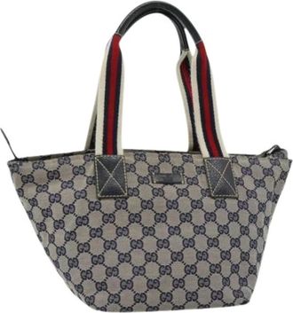 Gucci Sac &agrave; main vintage en toile GG Pre-owned - Femme - Pre-owned - Bleu - Taille: ONE Size