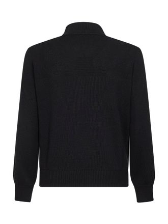 Canada Goose Mens Knit Jacket Hybridge Black Merino Wool Bomber