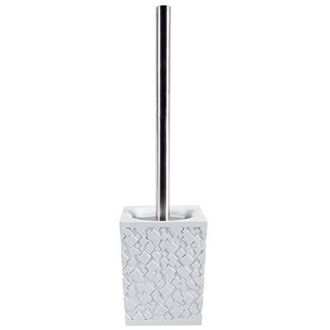 Spirella Brosse WC avec Support Polyresine AGDA Blanc