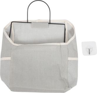 DOITOOL Wandaufbewahrungstasche aus Baumwoll leinen mit Seitentaschen Hängende Aufbewahrungslösung für Schlafzimmer und Wohnräume Praktische Organizer Tasche 