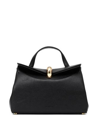 Jacquemus The Small Val&eacute;rie Tote Bag aus strukturiertem Leder - Schwarz