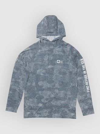 Salty Crew Mariner Hood Tech Longsleeve Lycra bleu