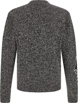 Valentino Garavani Inlaid Panther Intarsia Sweater - grey
