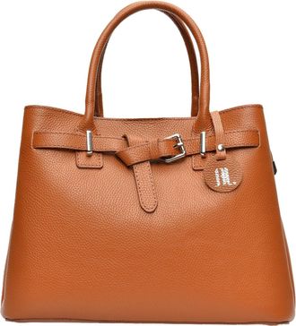 Anna Luchini Braune Lederhandtasche