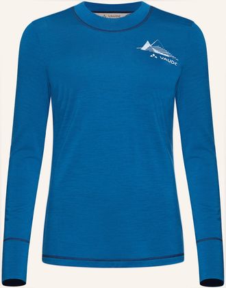 Vaude Funktionsshirt W Monviso Wool Ls T-Shirt blau