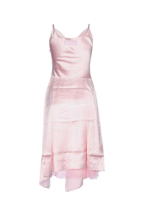 Acne Studios Draped Viscose Dress - Pink