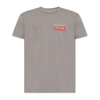 Maison Margiela T-Shirt mit Logo - - Tops - Herren - Grau - M