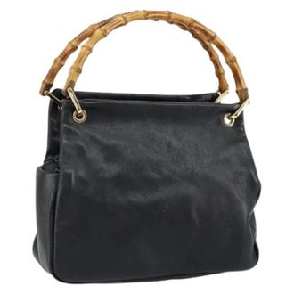 Gucci Sac &agrave; main vintage en cuir Pre-owned - Femme - Pre-owned - Noir - Taille: ONE Size