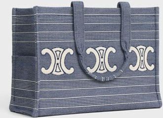 Celine Unisex Thais Shopping Bag Celine E25 Bleu
