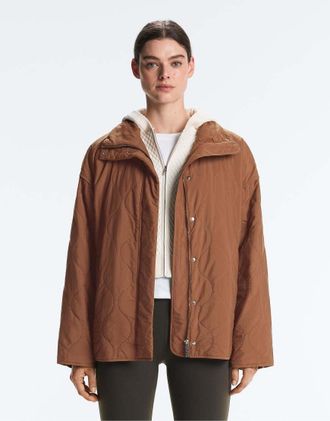 Oysho Fellex Aerogel - Veste matelass&eacute;e imperm&eacute;able - Marron-Brown