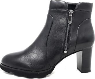 Regarde le ciel Bottines à fermeture éclair pour femme - Noir - Loisirs, Noir (2695), 41 EU