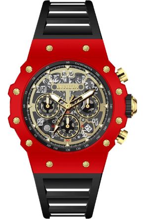 Invicta Racing 69685 Herrenuhr - Quarzwerk - Acryl mit goldenem Zifferblatt - 43 mm