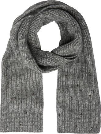 s.Oliver Breiter Strickschal mit Schmuckperlen-Details