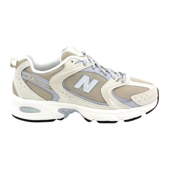 New Balance Femme, Chaussures, Beige, Taille: 40 EU Baskets en Mesh Respirant avec Inserts en Daim