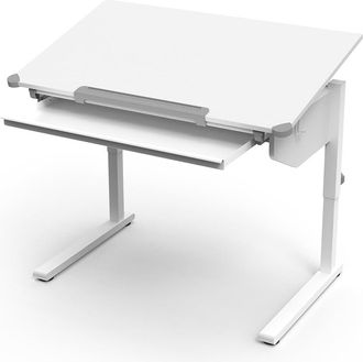 Vicco Kinderschreibtisch Wei&szlig; Arc h&ouml;henverstellbar - 108x84x68 cm aus Spanplatte - Der Schreibtisch f&uuml;r Kinder und Teenager, bequemer Platz f&uuml;r Lernen und K