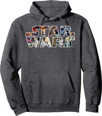 Star Wars Logo Portrait Filled Pullover Hoodie