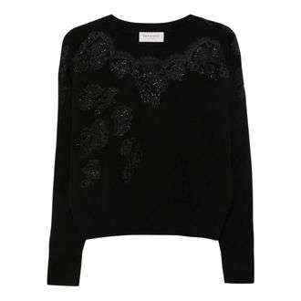 Ermanno Scervino Rundhals-Strickware - - Knitwear - Damen - Schwarzk - S