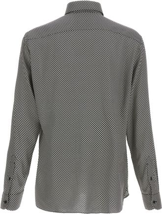 Tom Ford Polka Dot Print Shirt - Black