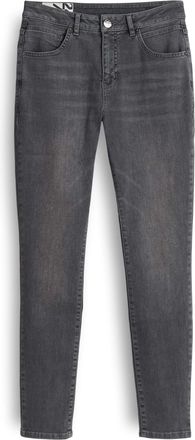 OPUS Damen Slim | ELIYA City Slim Jeans aus nachhaltigem BCI Cotton Mix mid Steel Grey, 38 L28