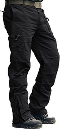 Magcomsen Pantalon Cargo Homme Pantalon Militaire Homme Pantalon de Travail Tactique Multipoches Matériau Anti-Abrasion, avec Fermetures à Glissière