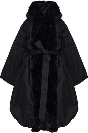 Rotate Isolierter Mantel mit Kunstpelz - - Coats - Damen - Schwarzk - XS