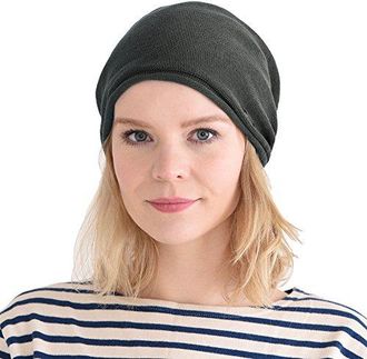 Charm by Casualbox Bonnet Extensible en Tricot Fin 100% Coton Bio Fabriqué Au Japon, Bonnet Tombant Femme DÉté, Chapeau Homme DIntérieur Mode Hiver, Idéal pour Chimio Mé