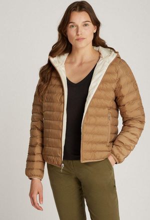 Tommy Hilfiger Steppjacke REVERSIBLE LW PADDED JACKET mit reversible Tragemöglichkeit, leichte Wattierung, Logo-Patch