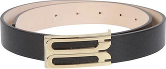 Victoria Beckham Femme, Accessoires, Noir, Taille: 80 CM Ceinture &agrave; boucle rectangulaire Dorian