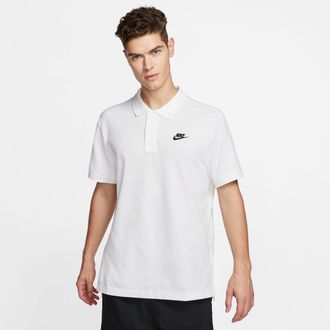 Nike Nike Mens Short Sleeve Polo Sportswear, White/Black, CJ4456-100, 4XL-T