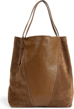 Chlo&eacute; Spin Large Suede and Leather Shoulder Bag