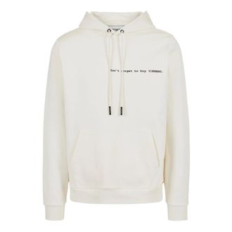 Iceberg Homme, Sweatshirts et sweats à capuche, Blanc, Taille: 2XL Sweat à capuche coupe droite vanille avec impression Shopping List et broderie