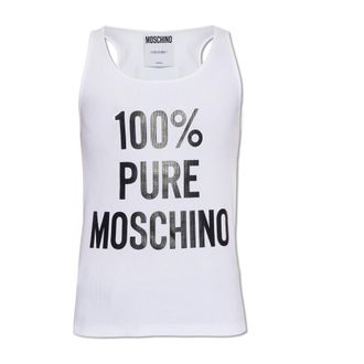 Moschino &Auml;rmelloses T-Shirt - - Tops - Herren - Wei&szlig; - L