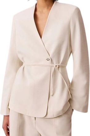 Calvin Klein Femme, Blouses et Chemises, Blanc, Taille: 36 FR Blouse