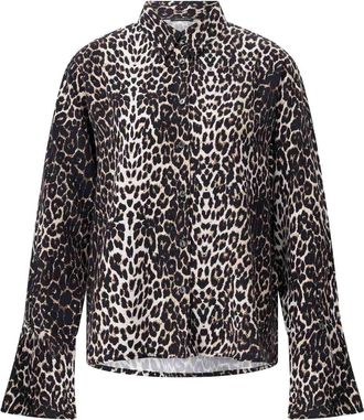 True Religion Hemdbluse mit Leoprint