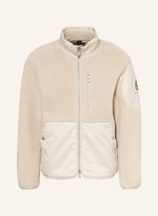 Moose Knuckles Teddyfell-Jacke Im Materialmix weiss