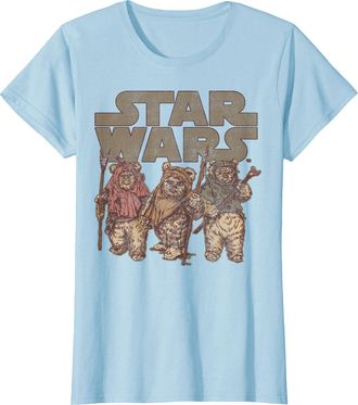 Star Wars Ewok Group Shot Logo T-Shirt