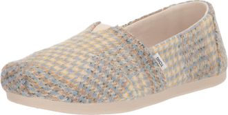 Toms Damen Alpargata Cloudbound Flacher Slipper, Himmelblau Karierter Tweed, 36 EU