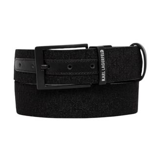 Karl Lagerfeld Homme, Accessoires, Noir, Taille: 110 CM Ceinture avec logo