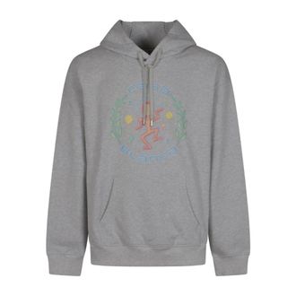 Casablanca Homme, Sweatshirts et sweats &agrave; capuche, Gris, Taille: S Dance Joy Hooded SweaT-shirt