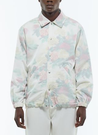 Fursac Blouson imprim&eacute; en toile technique - Taille L - Homme