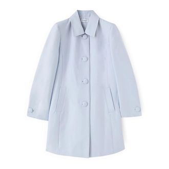 Motivi Baumwoll-Satin-Mantel - - Coats - Damen - Blau - XS