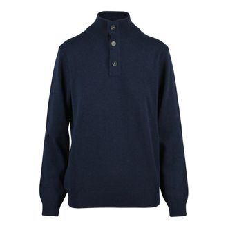 KANGRA Pullover con bottoni - - Knitwear - Herren - Blau - M