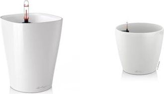 Lechuza DELTINI weiß Hochglanz 14900, 15x15x19 cm & CLASSICO Color 18 weiß 13261